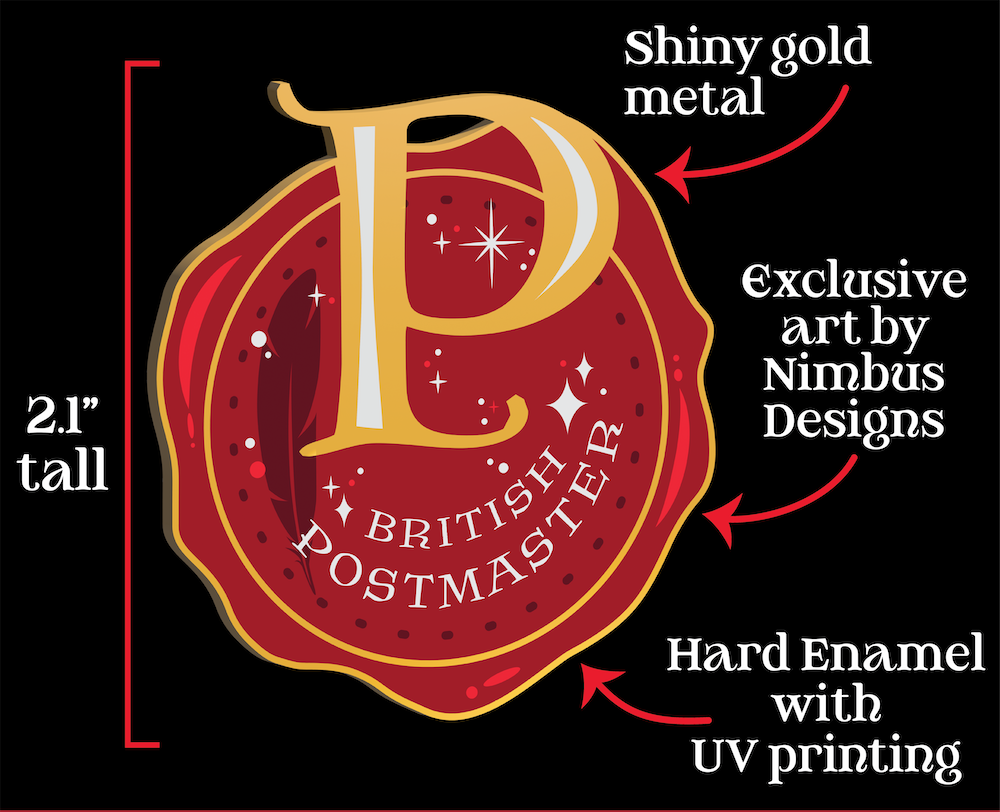 British Postmaster Staff Badge – Magic, Delivered