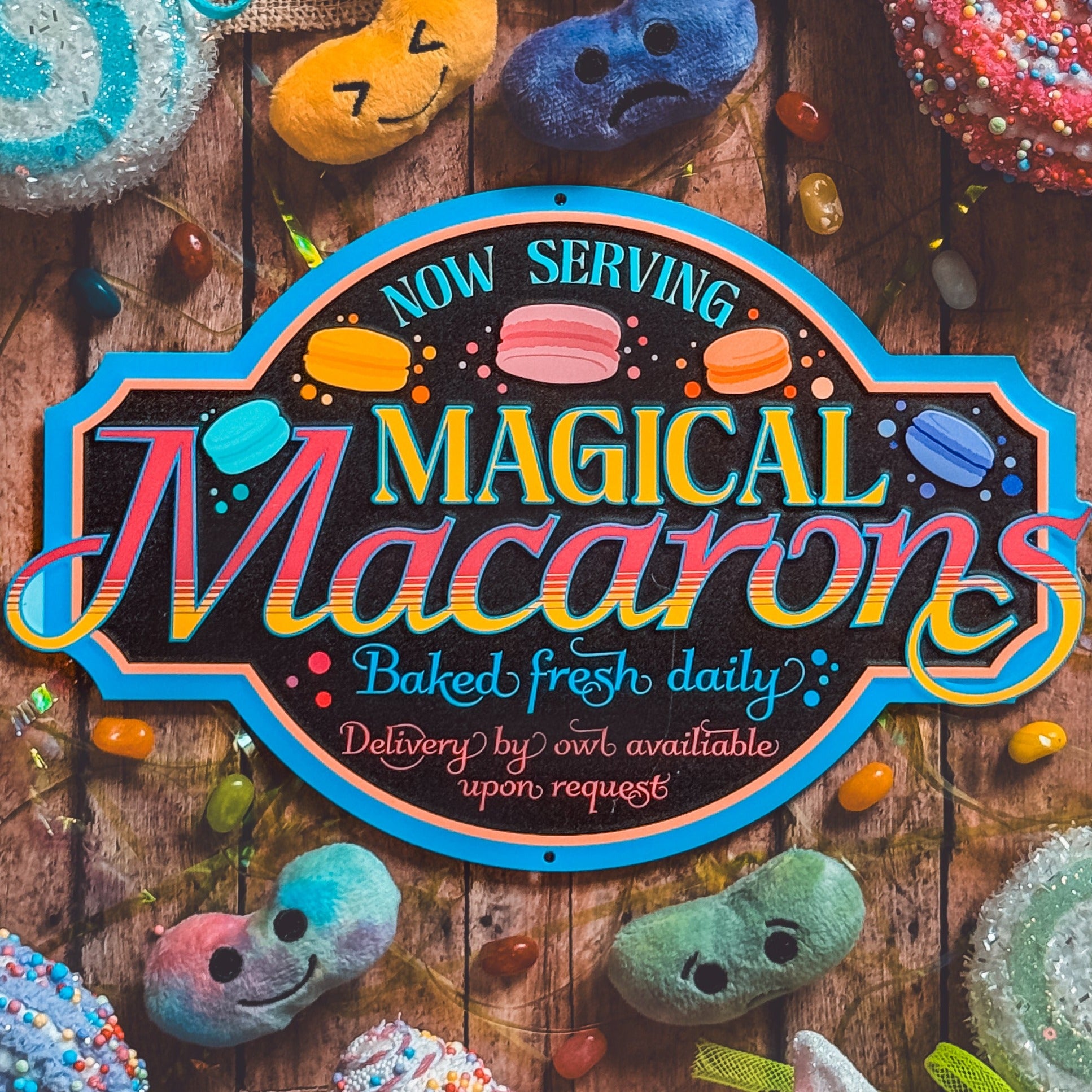 Magical Macarons Tin Sign – Magic, Delivered