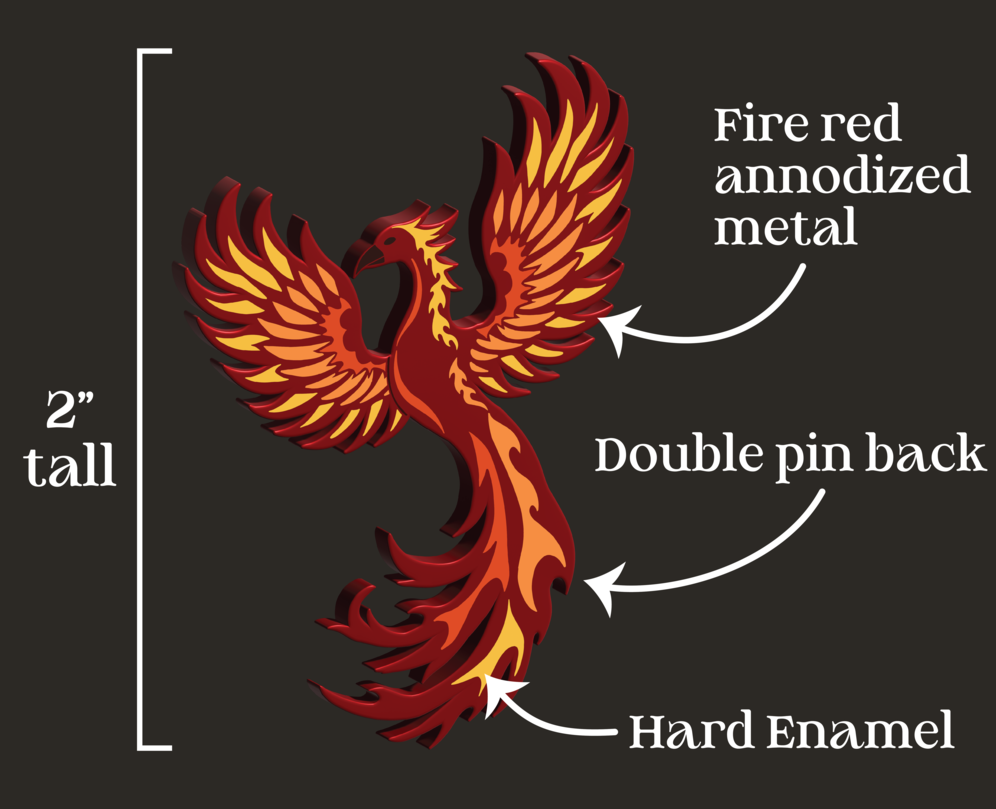Phoenix Pin – Magic, Delivered