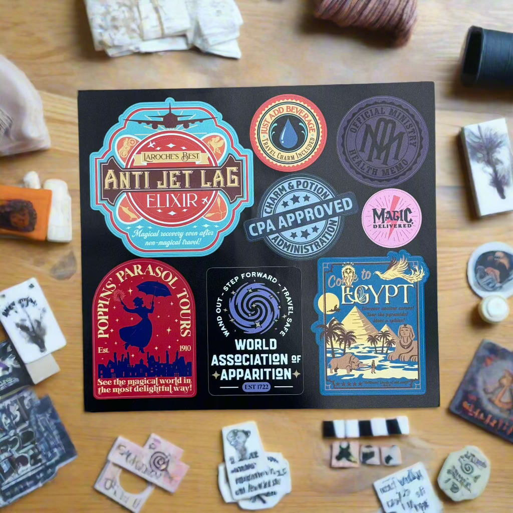 Traveling Wizard Sticker Sheet – Magic, Delivered