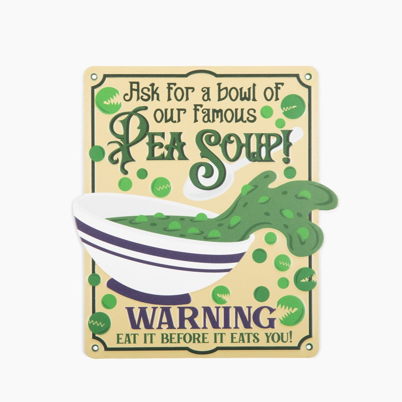 Pea Soup Tin Sign – Magic, Delivered